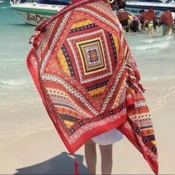 Accessories | Boho Gypsy Inspired Tasseled Blanket Scarf | Poshmark